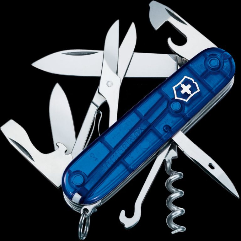 Victorinox Climber, Blue Transparent | PocketDump.com