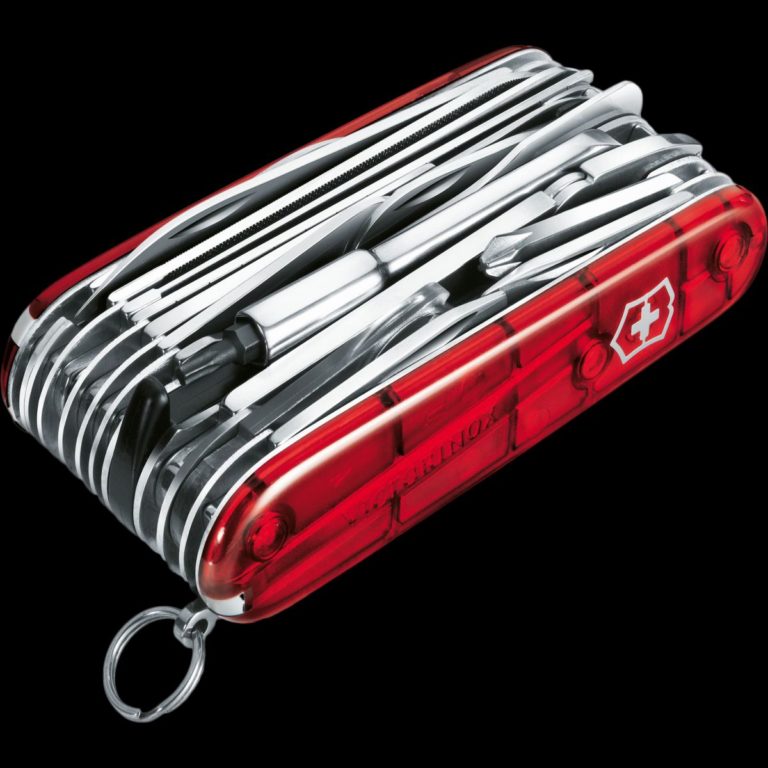 Victorinox Swiss Champ XLT Red Transparent | PocketDump.com
