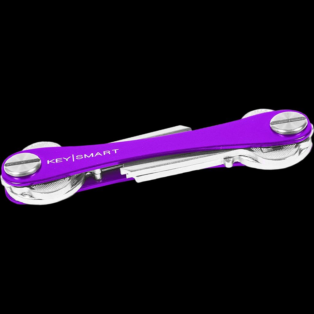 KeySmart Aluminum Compact Key Organiser (2-8 Keys, Pink) | PocketDump.com