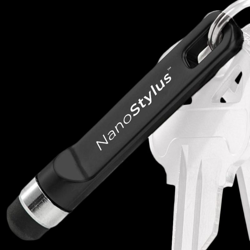 KeySmart Nano Stylus | Compact Phone Stylus, Black | PocketDump.com