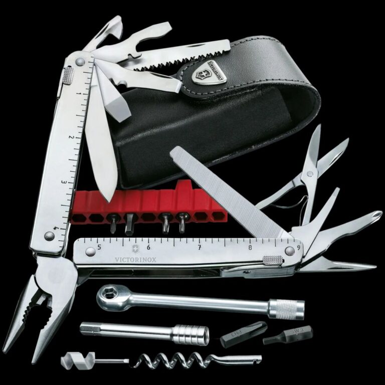 Victorinox Swiss Tool, X Plus, Ratchet, 115 mm, Leather Pouch ...
