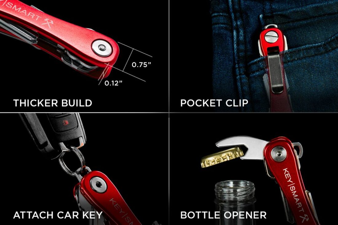 KeySmart Rugged Aluminum Compact Key Organiser | PocketDump.com